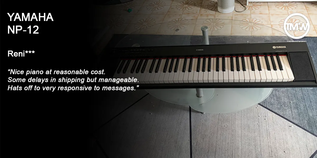yamaha np-12 portable keyboard customer’s review testimonial – renier | TMW