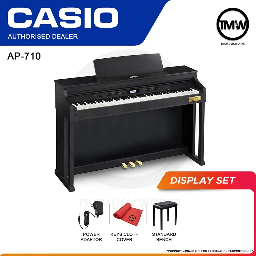 Casio AP-710 88 Keys Upright Digital Piano (B-Stock) | TMW